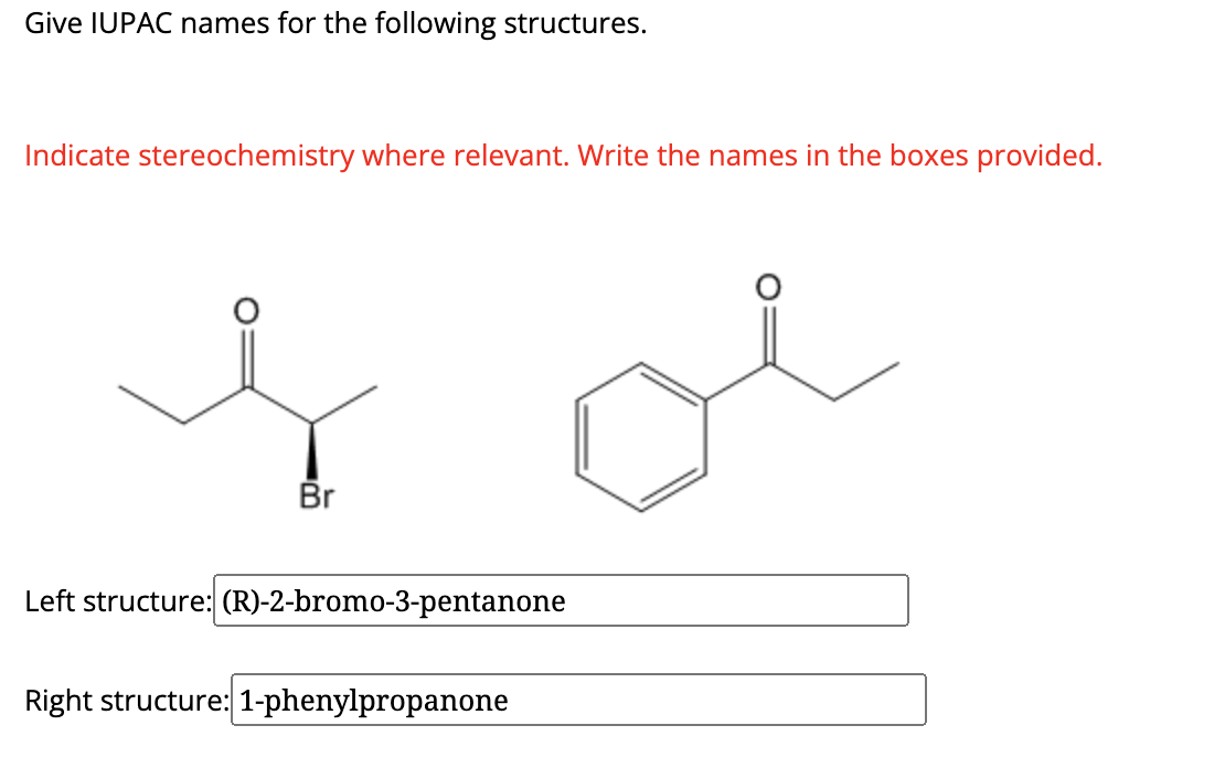 Solved Give IUPAC names for the following structures. | Chegg.com
