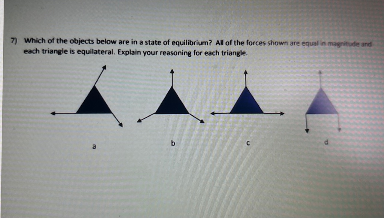 Solved Which of the objects below are in a state of | Chegg.com
