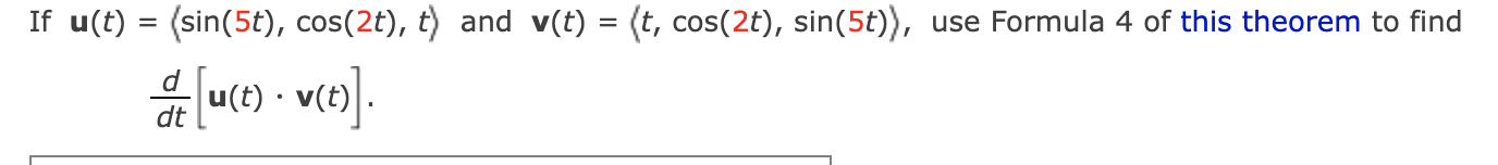 Solved If u(t)= sin(5t),cos(2t),t and | Chegg.com
