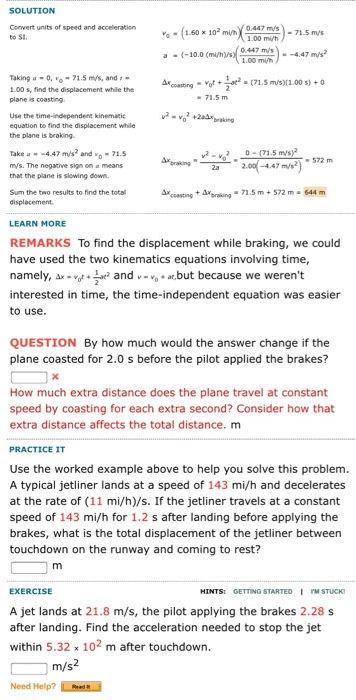 Solved Conwert units of speed and acceleration to St -(1.60 | Chegg.com