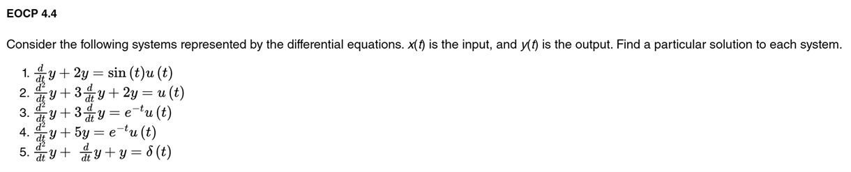 Solved EOCP 4.4 ﻿Problem #3 ﻿ONLY. NO ﻿LAPLACE. ONLY FOURIER | Chegg.com