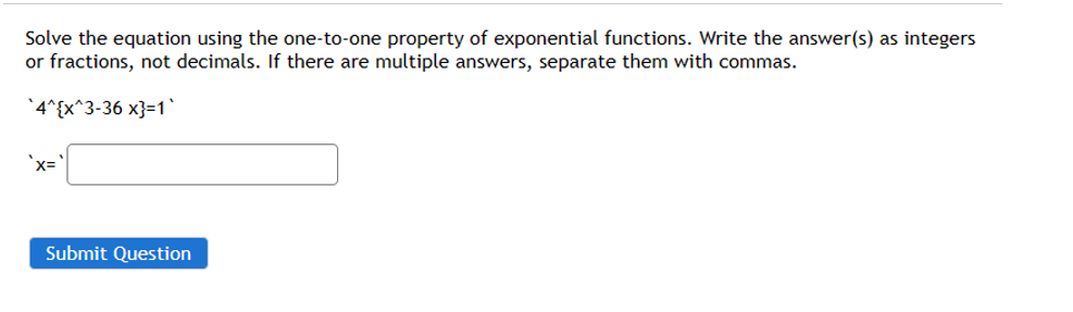 Solved Solve the equation using the one-to-one property of | Chegg.com