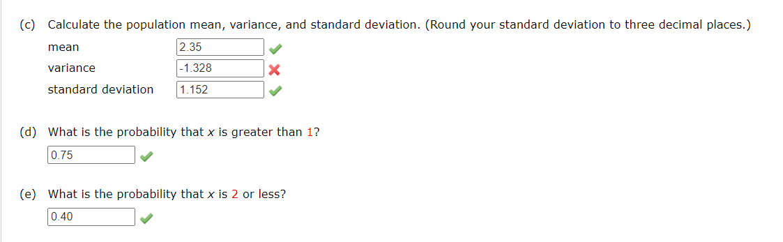 Solved (b) Construct a probability histogram for p(x).(c) | Chegg.com