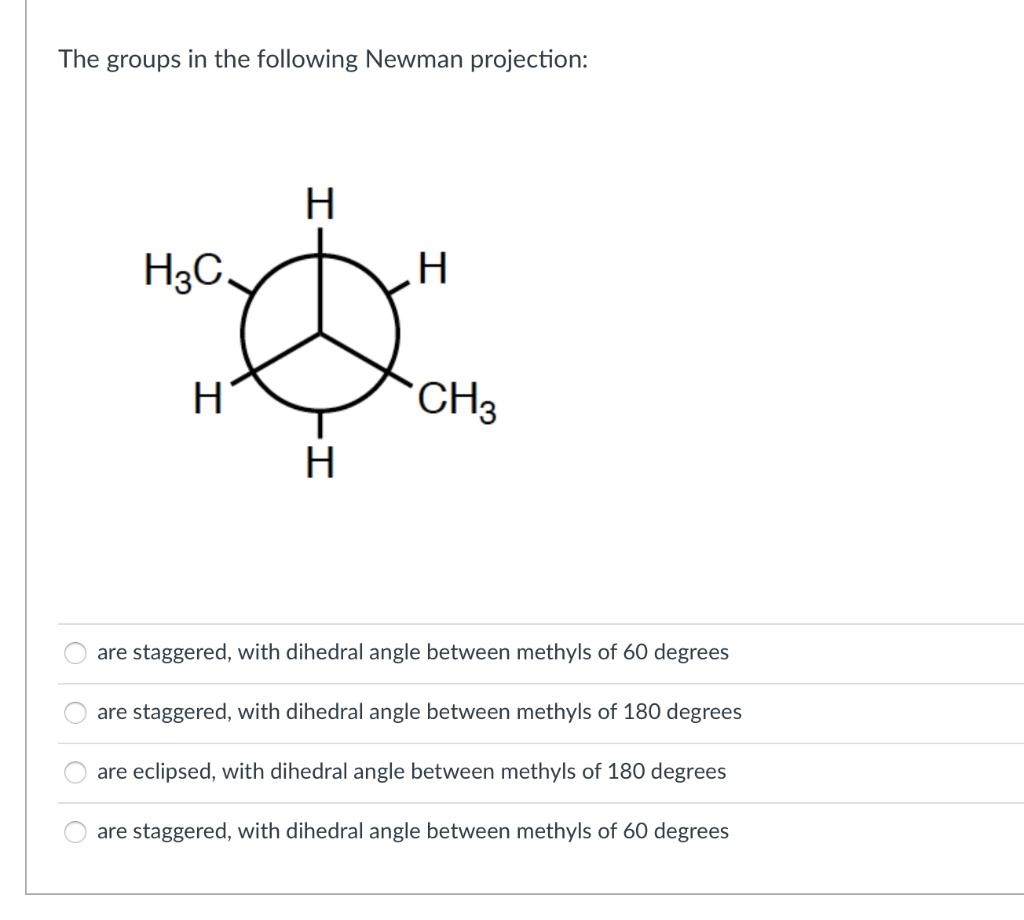 Solved Use the potential energy diagram and the Newman | Chegg.com