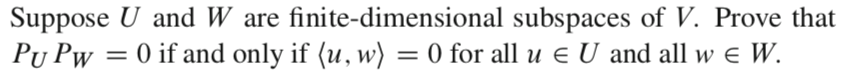 Solved Suppose U and W are finite-dimensional subspaces of | Chegg.com