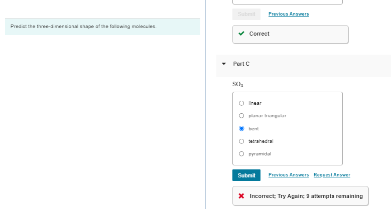Solved Predict the three-dimensional shape of the following | Chegg.com