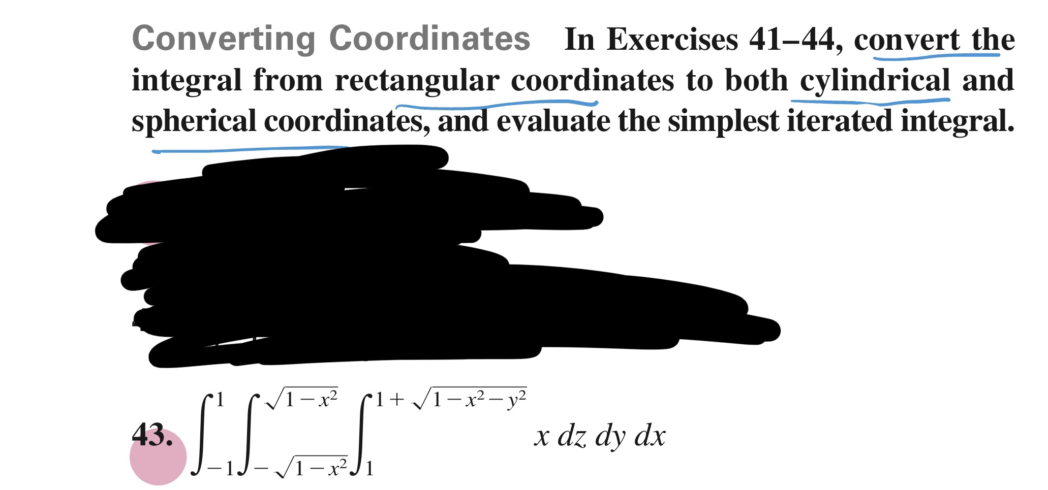 Solved Converting Coordinates In Exercises 41-44, convert | Chegg.com