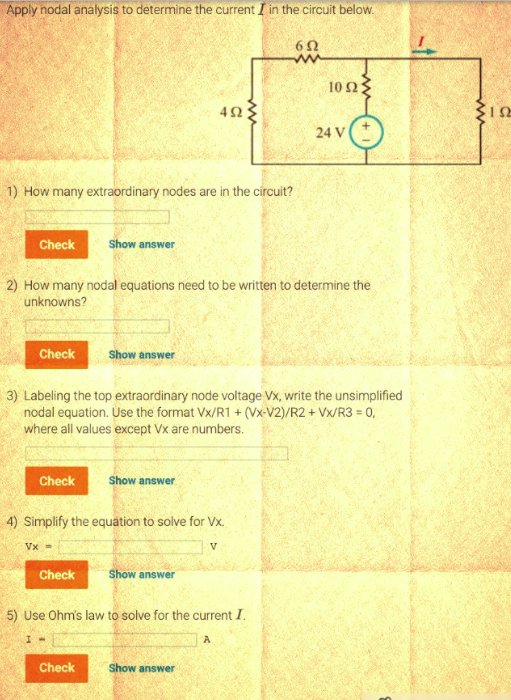 Solved Apply nodal analysis to determine the current I in | Chegg.com