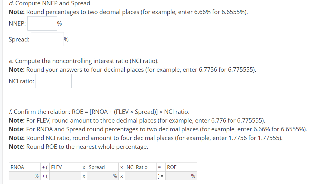 Solved Direct Computation of Nonoperating Return Balance | Chegg.com