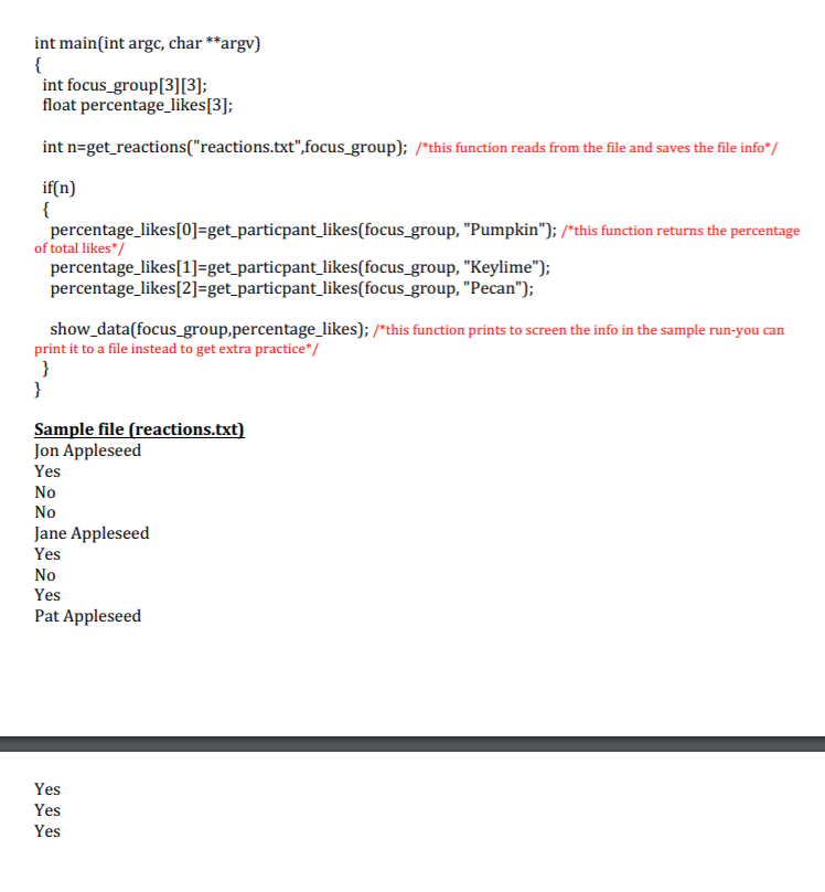Solved int main(int argc, char **argv) { int | Chegg.com