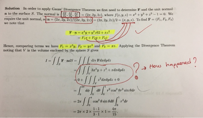 Solved Example 5.8 Use Gauss' Divergence Theorem to evaluate | Chegg.com