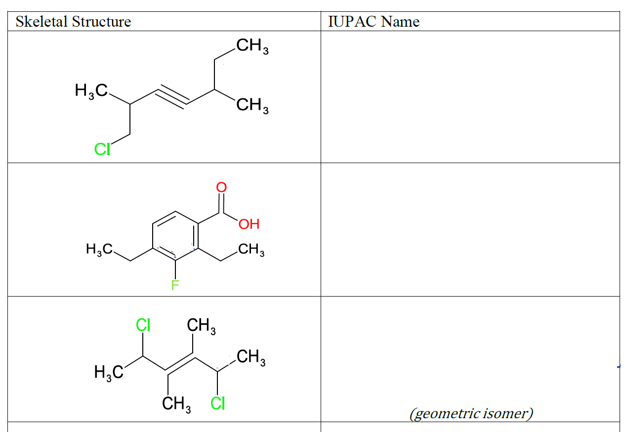 Solved Skeletal Structure | Chegg.com
