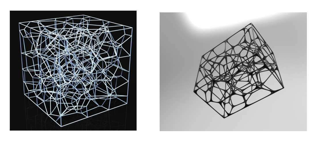 Solved 2 ﻿and 3 ﻿dimensional (cube form) ﻿solid model of the | Chegg.com