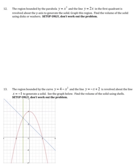 Solved The region bounded by the parabola y = x^2 and the | Chegg.com