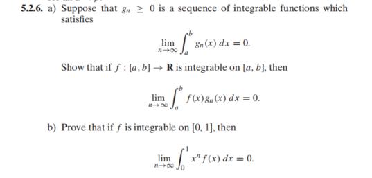 Solved 2.6. a) Suppose that gn≥0 is a sequence of integrable | Chegg.com