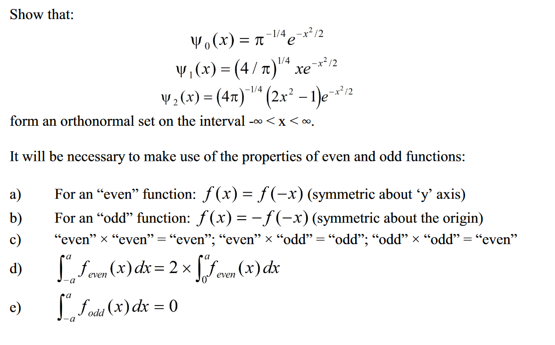 Solved It will be necessary to make use of the properties of | Chegg.com
