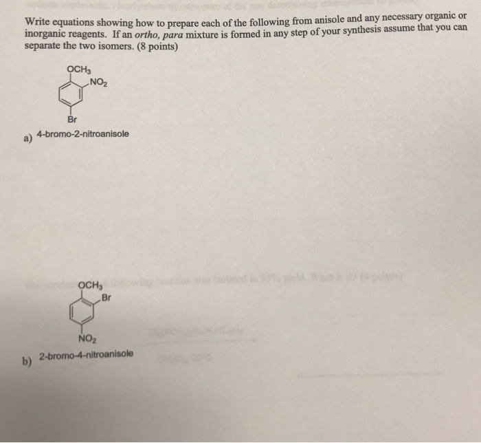 Solved Write equations showing how to prepare each of the | Chegg.com
