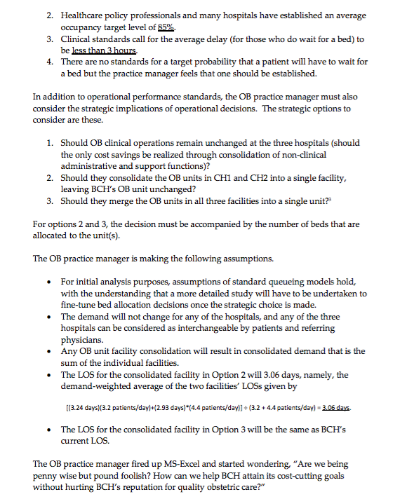 Big City Hospital More mergers and acquisitions in | Chegg.com
