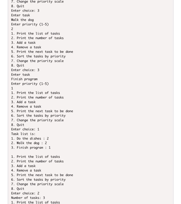 Solved The Task Class This class represents a task and | Chegg.com