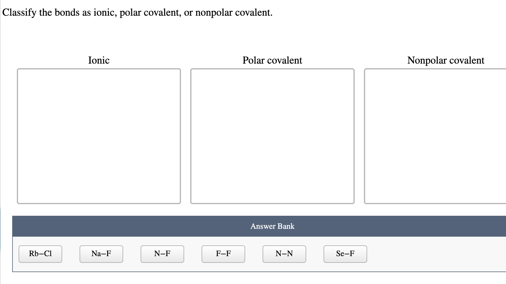 Solved Classify each compound as containing only ionic | Chegg.com