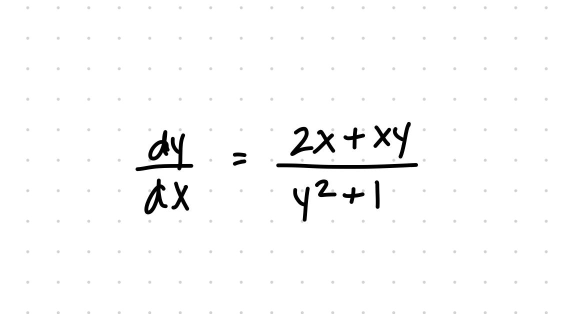 Solved dxdy=y2+12x+xy | Chegg.com