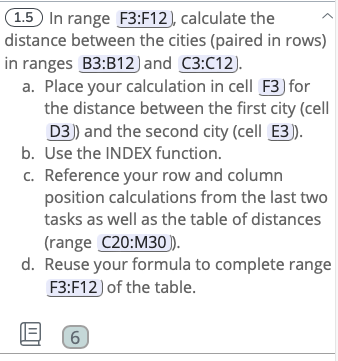 4calculating the distance between each city and the | Chegg.com