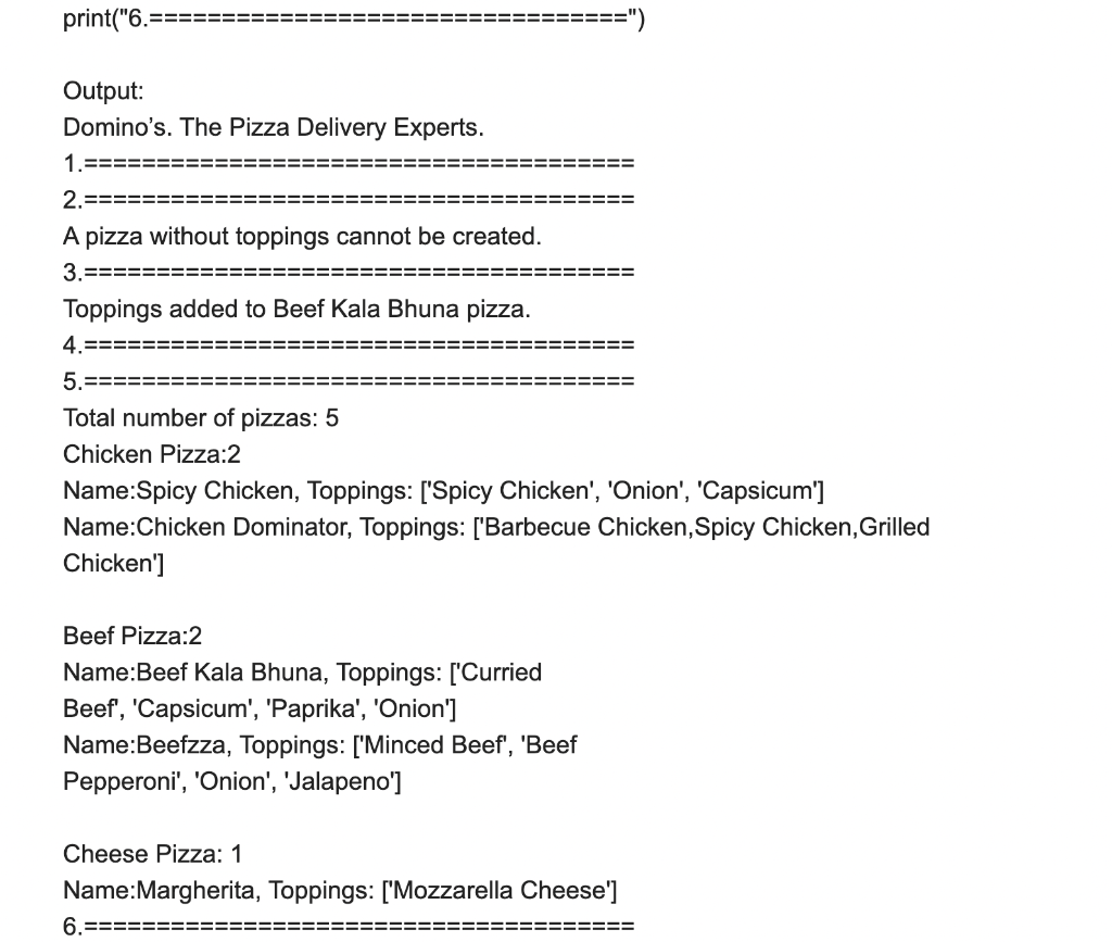 Solved Design the required class(es) so that the following | Chegg.com