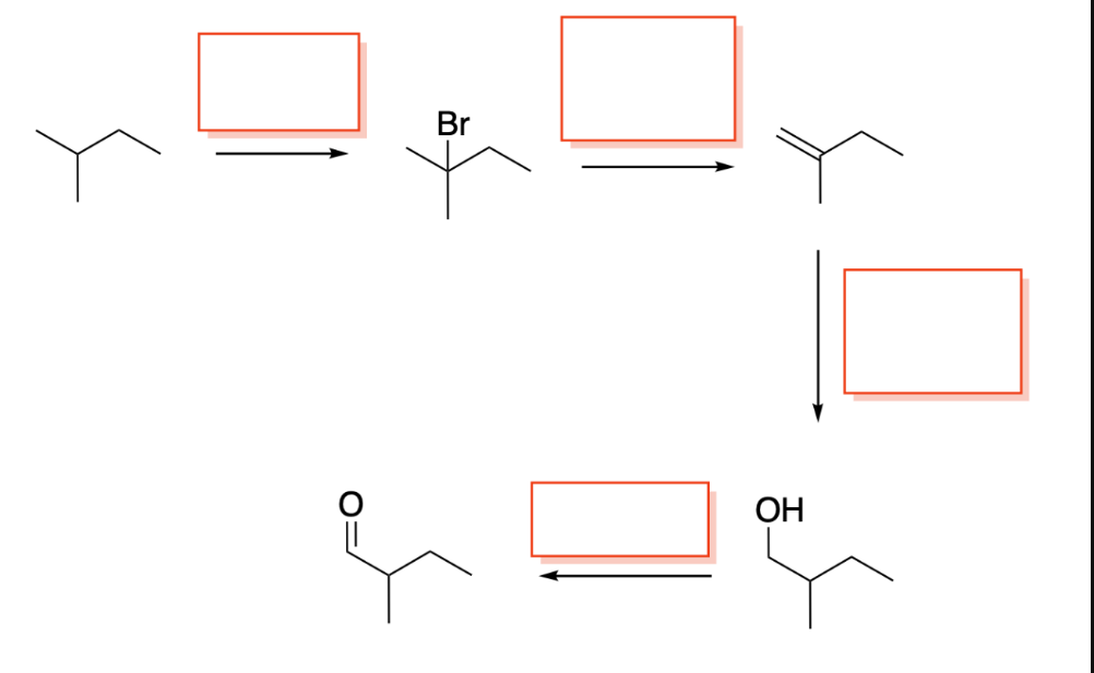 Solved Br OH Using the attached image below, fill in the | Chegg.com