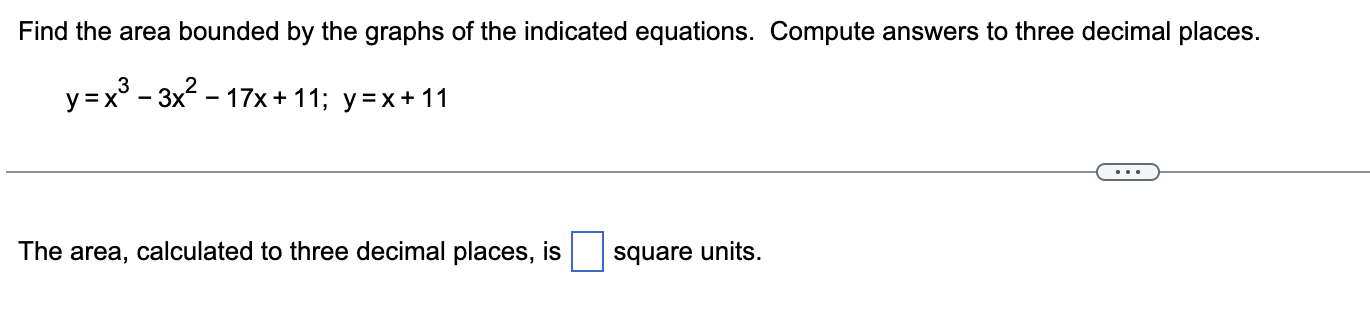 Solved Find the area bounded by the graphs of the indicated | Chegg.com