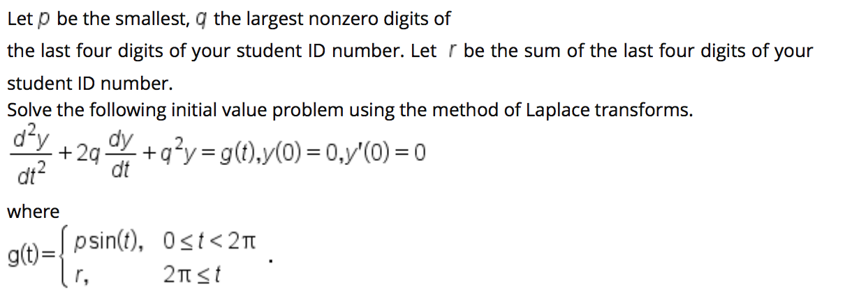 Solved Let p be the smallest, 9 the largest nonzero digits | Chegg.com