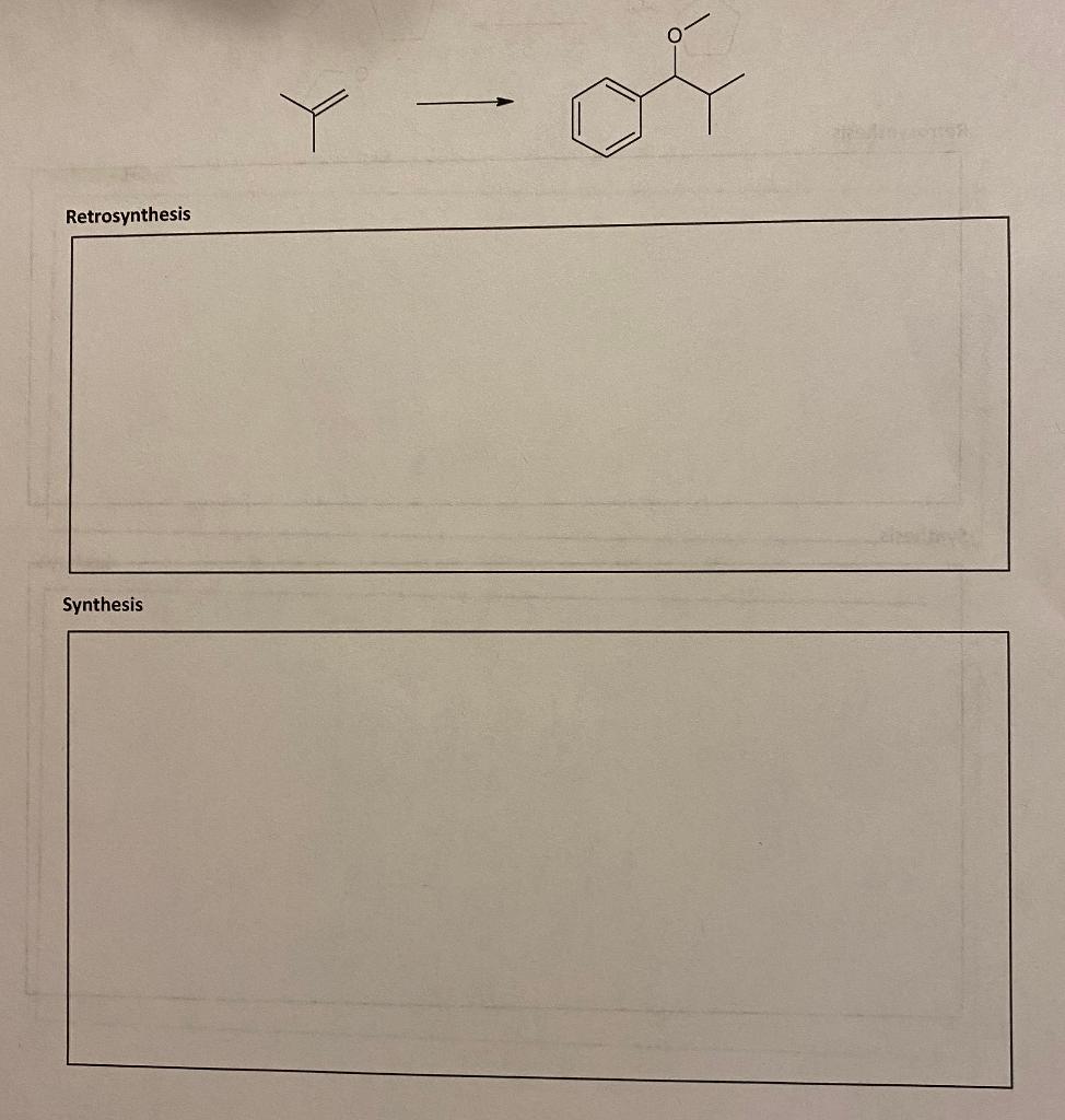 Solved Retrosynthesis Synthesis | Chegg.com