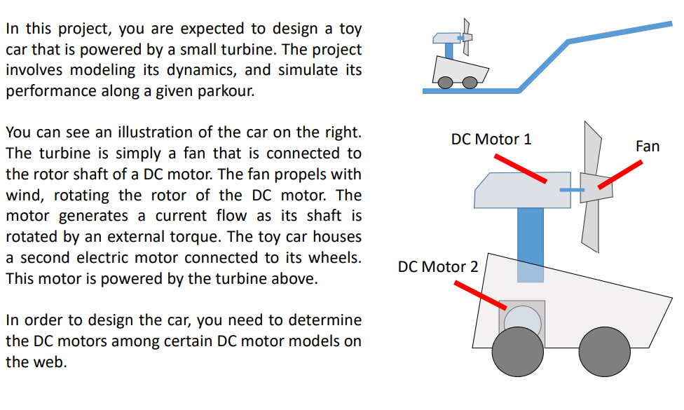 Solved In this project, you are expected to design a toy car | Chegg.com