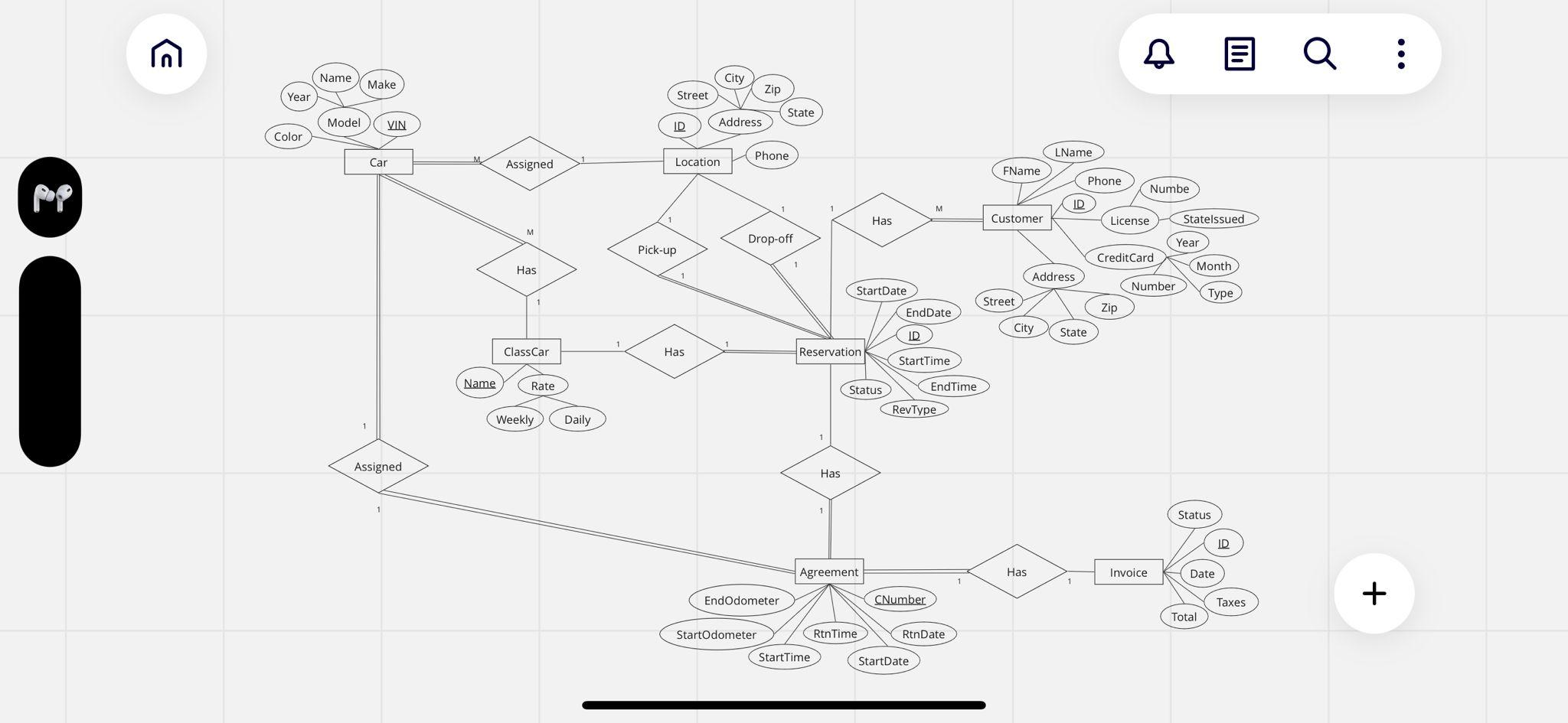 Solved above is my er diagram. now in second image i give | Chegg.com
