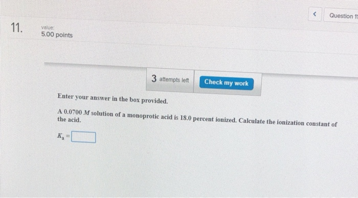 Solved 3. value: 5.00 points 3 attempts left C Check my work | Chegg.com