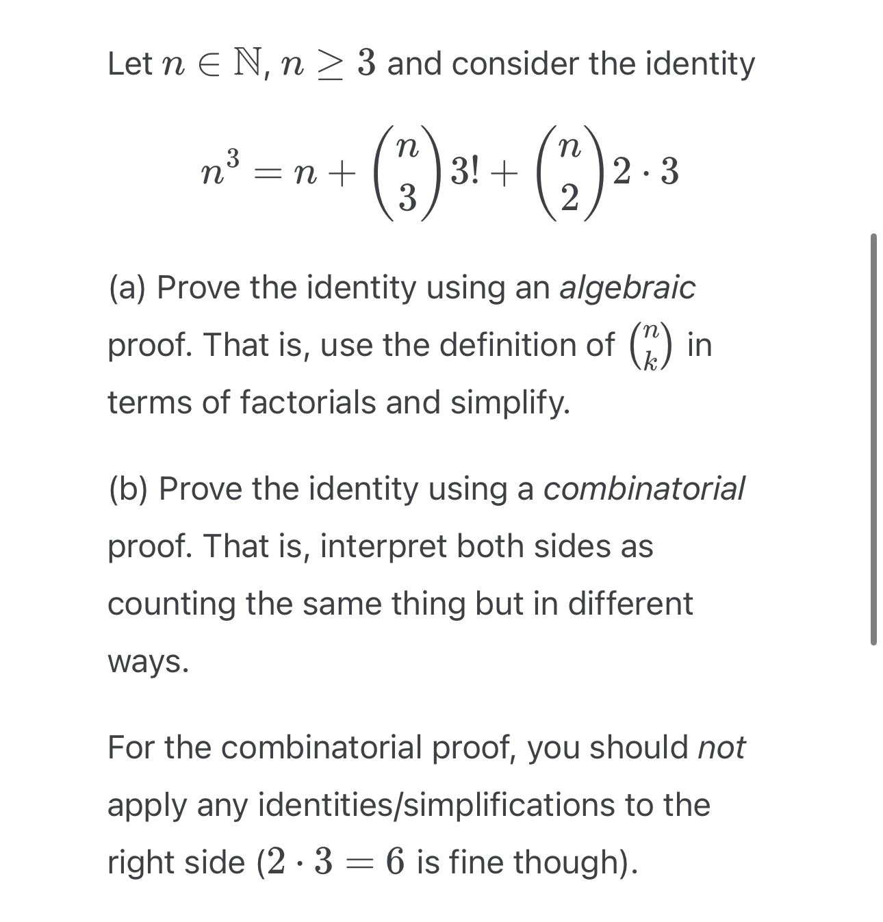 Solved Let ninN,n≥3 ﻿and consider the | Chegg.com