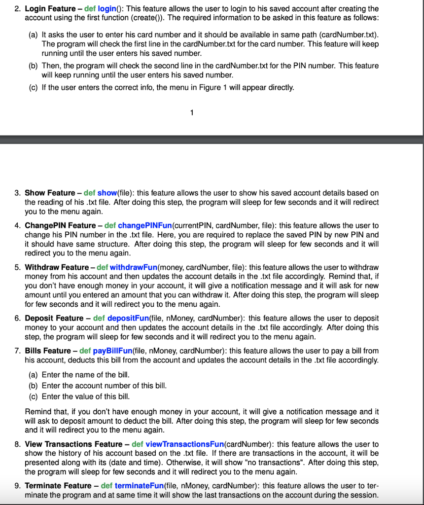 Solved ICS 104 Lab Project Term 201 Develop a menu driven | Chegg.com