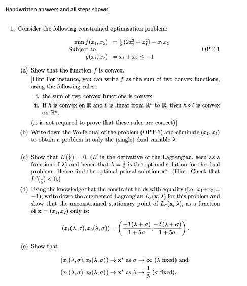 Solved Handwritten answers and all steps shown| 1. Consider | Chegg.com