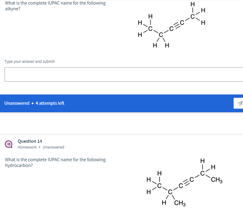 Solved What is the complete IUPAC name for the following | Chegg.com