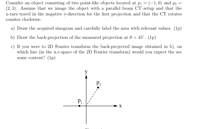 Consider an object consisting of two point-like | Chegg.com