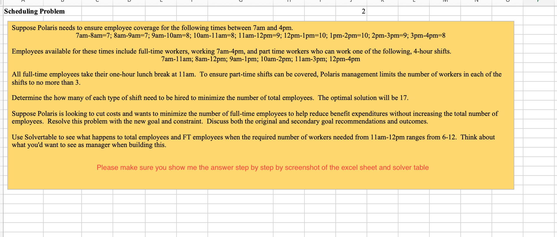 Solved Show Step By Step in Excel utilizing screenshots of | Chegg.com