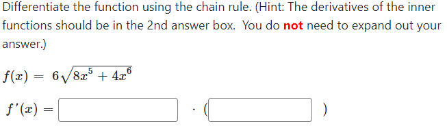 Solved Differentiate the function using the chain rule. | Chegg.com