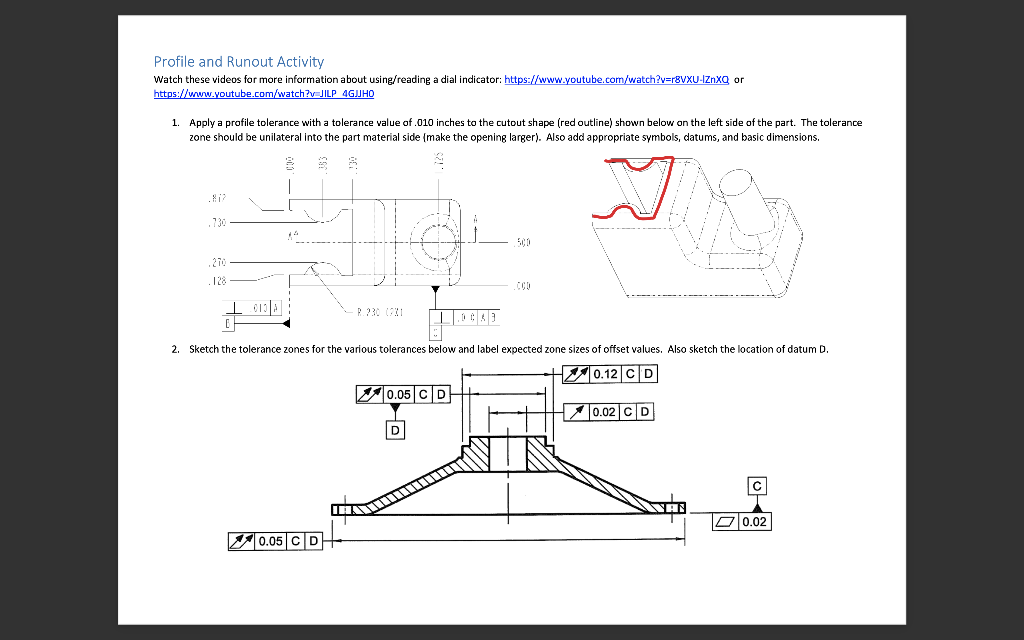 Solved Profile and Runout Activity Watch these videos for | Chegg.com