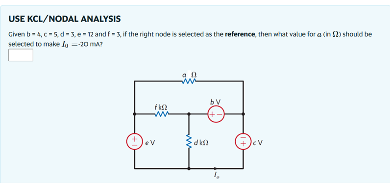 code class="asciimath">USE KC(L)/(N)ODAL ANALYSIS | Chegg.com
