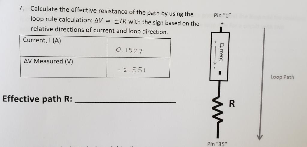 Solved Pin "35 10. Calculate the effective resistance of the | Chegg.com