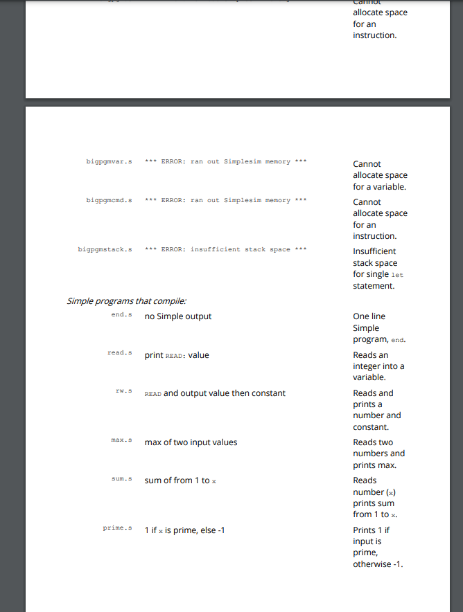 Solved In the Simplesim assignment, we introduced a | Chegg.com