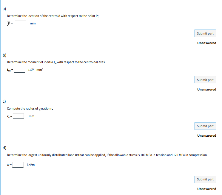 Solved A PFC Channel2 and a universal beam (UB) Section3 | Chegg.com