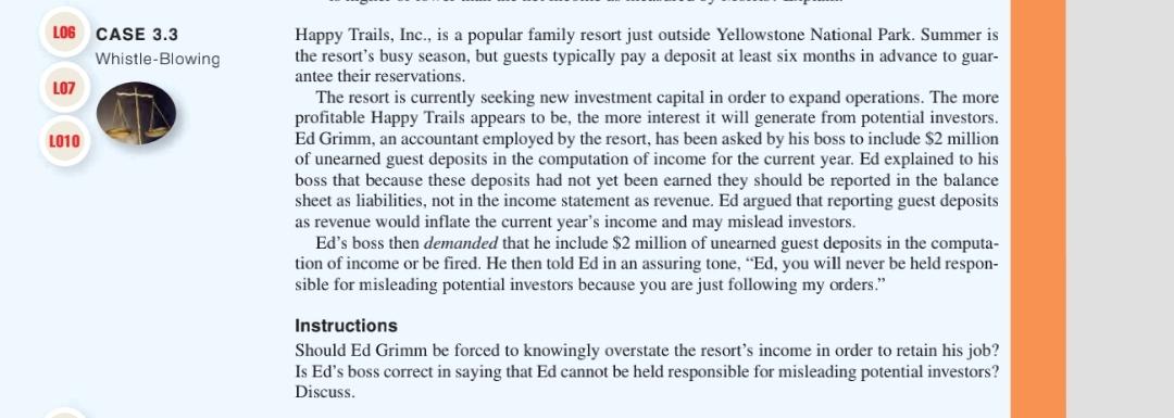 Solved CASE 3.3 Happy Trails, Inc., is a popular family | Chegg.com