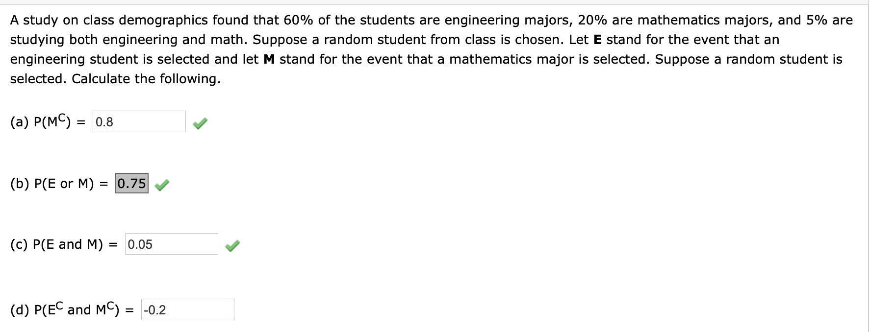 Solved A study on class demographics found that 60% of the | Chegg.com