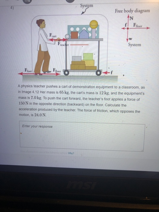 Solved Two people are pushing a box with forces of equal | Chegg.com