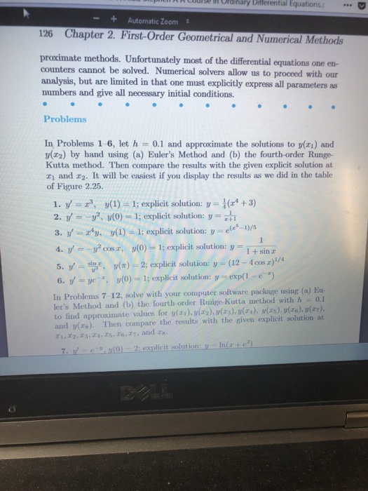 Solved course in ordinary Dfferential Equations.( Automatic | Chegg.com Solved course in ordinary Dfferential Equations.( Automatic | Chegg.com